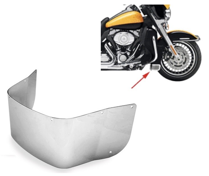 Acabamento Liso Cromado Ponta Traseira do Paralama Dianteiro Harley ...