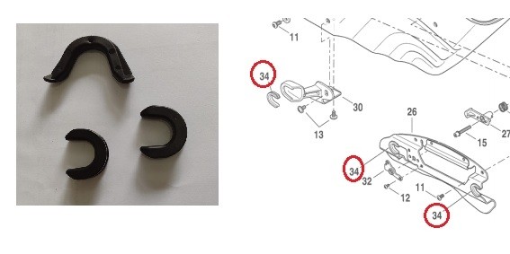Bucha Docking Encaixe Suporte Mala Lateral Harley Dyna Switchback 90200576