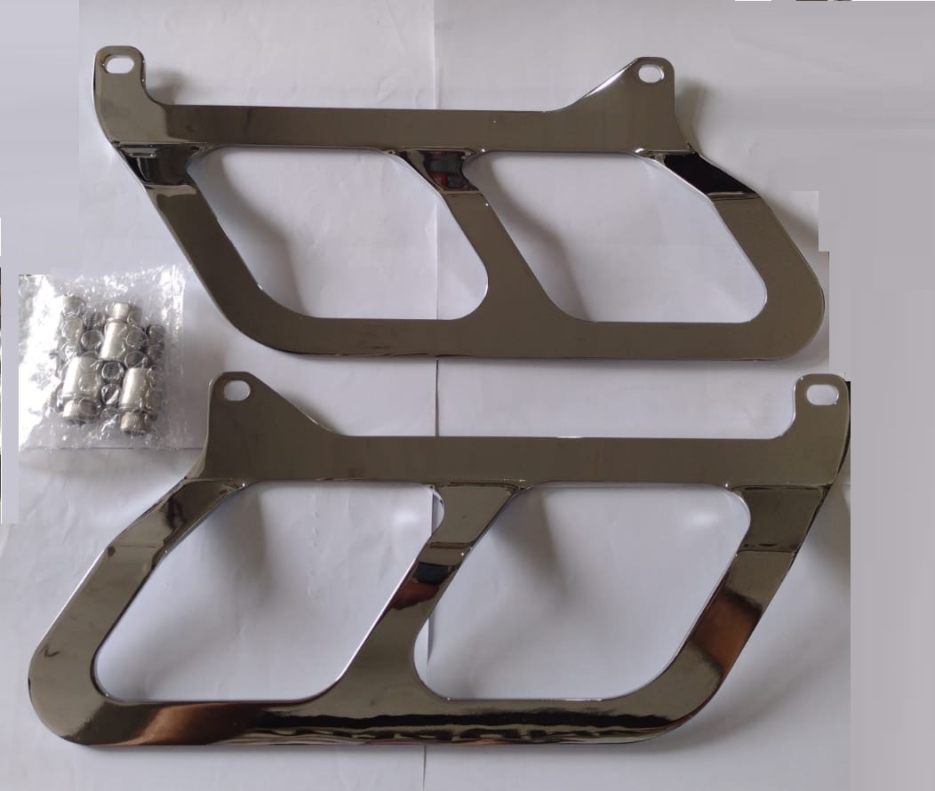 Par Suporte de Alforje Lateral Harley Deluxe 2018-2020 ALN-LUXE18 Cromado JJ Custom - Banco ...