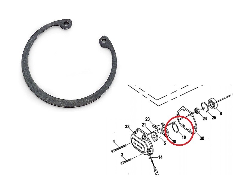 Anel Trava Sistema Esferas Acionamento Embreagem Harley 1991-2022 10998 - Unidade - Primaria ...