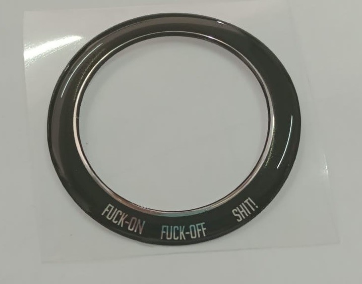 Adesivo Emblema Chave de Ignicao Acabamento do Console do Tanque Harley ...