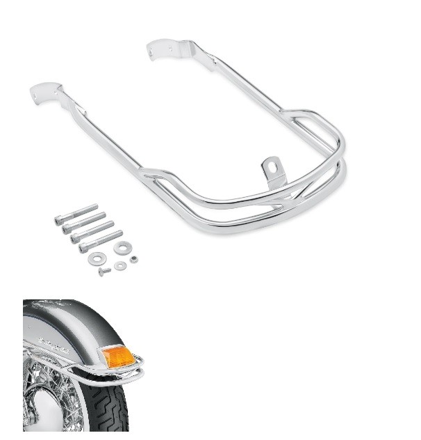 Acabamento Paralama Dianteiro Cromado Harley FLST FLSTC 87-17 FLSTN 93 ...