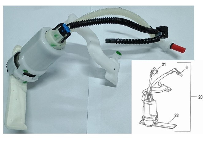 Bomba Gasolina Completa 75284-08 A Original HD Harley Softail 2008-2017 ...