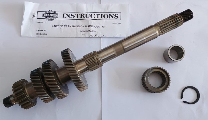 Eixo Principal Caixa Marchas Cambio 6 Velocidades Harley Twin Cam 07-17 ...
