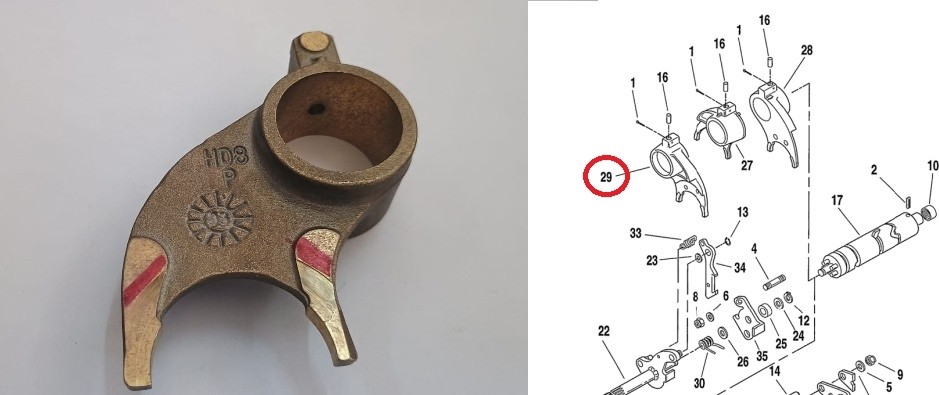Garfo Seletor Marchas 4° Caixa Cambio Harley Sportster XL 1991-2003 34147-89 - Usado - Pequeno ...