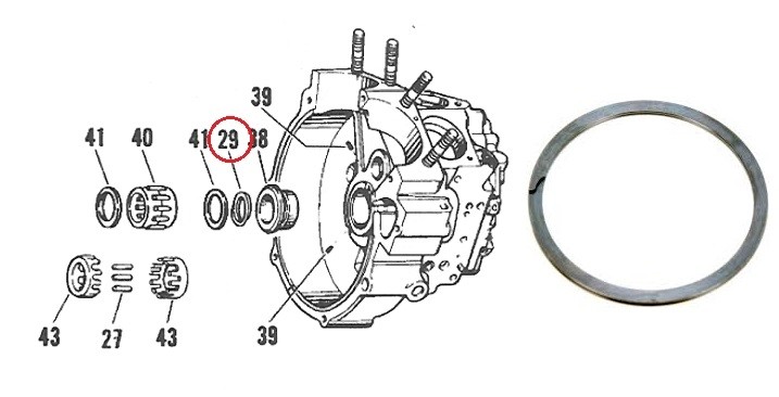 Anel Mola Espaçador Rolamento Lado Direito Harley Panhead Shovelhead ...